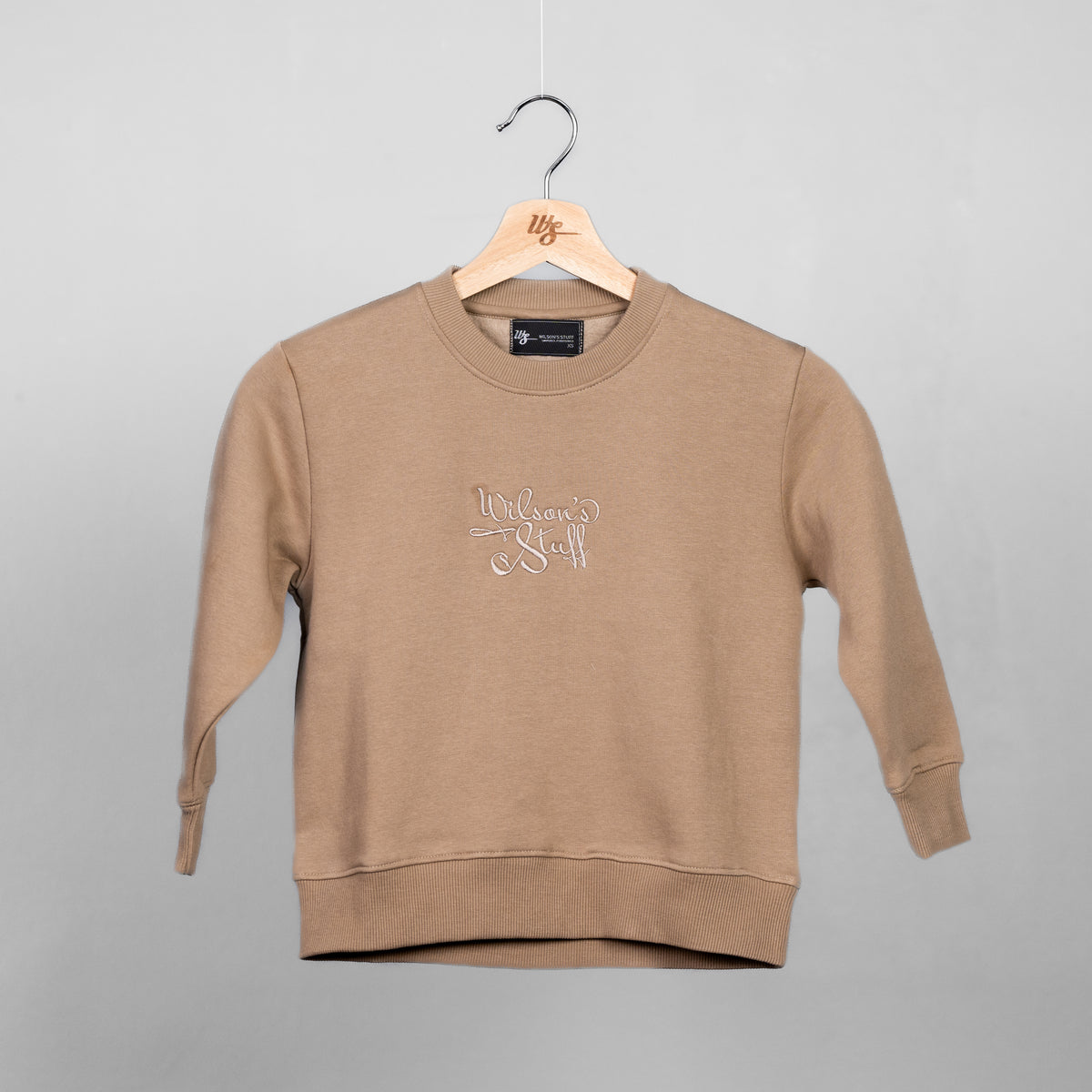 WS Script Logo Sand Kids Crewneck – Wilson's Stuff