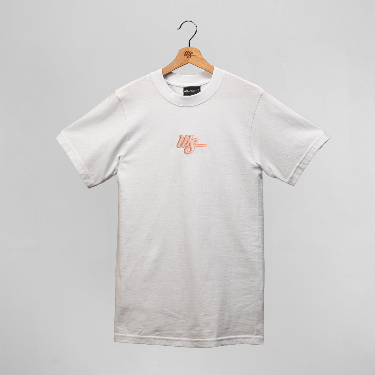 WS Pink Cream Logo Tee – Wilson's Stuff