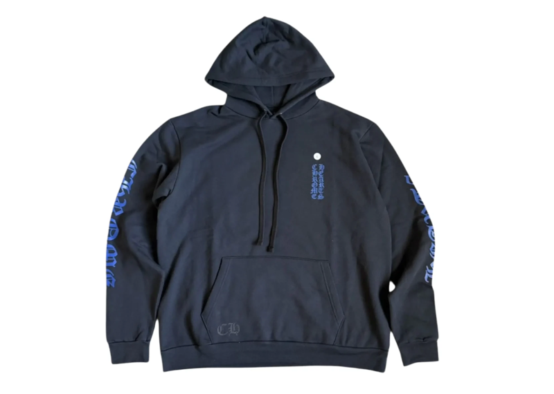 Chrome Hearts Vertical Logo Black Blue Hoodie – Wilson's Stuff
