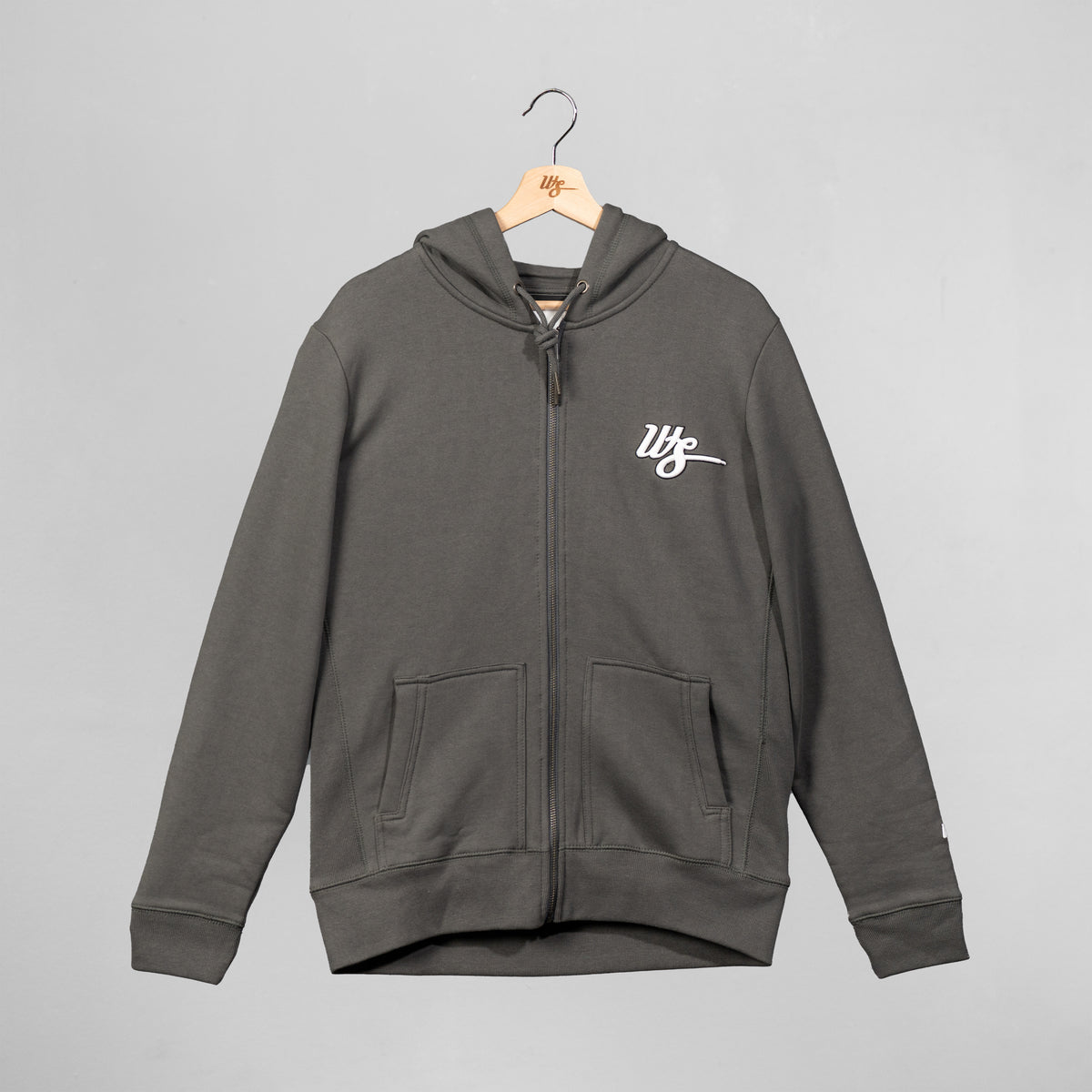 WS Logo Charcoal Zip-Up Hoodie – Wilson's Stuff
